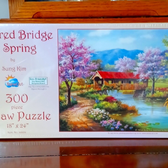 sung kim | Games | Puzzle Covered Bridge Nwt | Poshmark